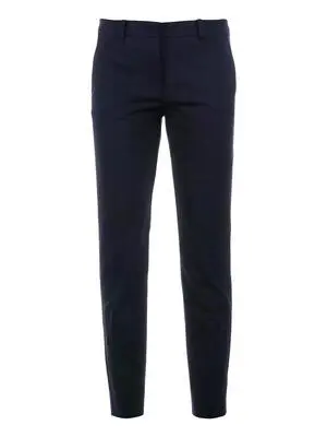 Mantū Cropped Straight Leg Trousers - Blue