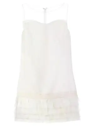 Giambattista Valli Drop-waisted Shift Dress - White