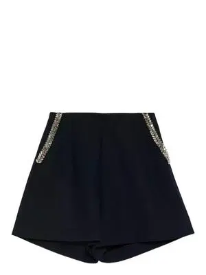 Dice Kayek Crystal-embellished Shorts - Blue