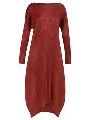 Issey Miyake Plissé Dress - Red