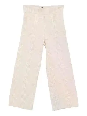 D.exterior Check-pattern Trousers - Pink