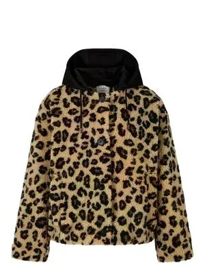 STUDIO TOMBOY Leopard-pattern Hooded Jacket - Neutrals