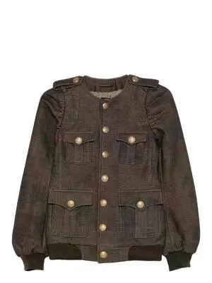 R13 Mélange-effect Multi-pocket Jacket - Brown