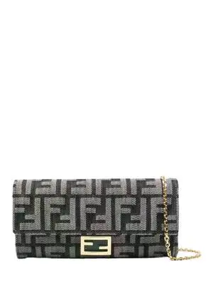 Fendi Baguette Continental Cross Body Bag - Blue