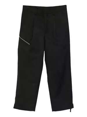 PEACEMAKER OAMC Zipped-pocket Straight-leg Trousers - Black