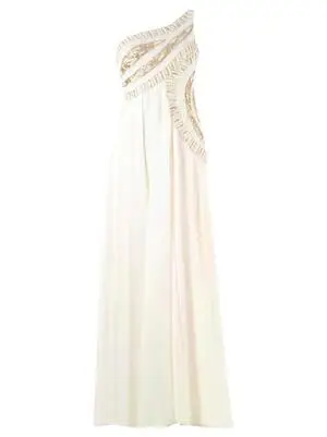 GEORGES MAK Ivana One-shoulder Maxi Dress - White