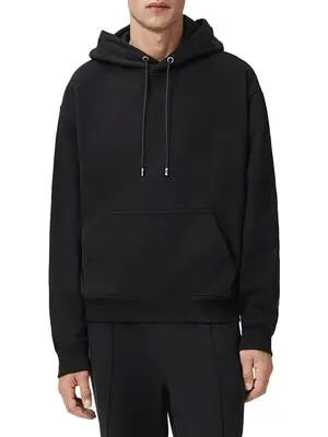 ALLSAINTS Milo Cotton Pullover Hoodie - Jet Black