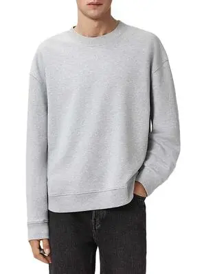 ALLSAINTS Milo Cotton Crew Light Grey