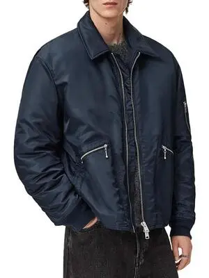 ALLSAINTS Fallon Bomber - Moonlit Blue