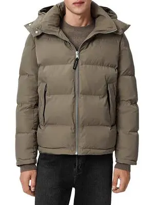 ALLSAINTS Marlo Puffer Jacket - Gull Brown