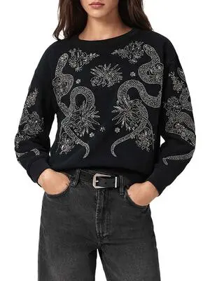 ALLSAINTS Cecile Pippa Sweatshirt - Black