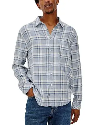 Rails Lennox Button Front Shirt - Cerulean Sky Melange