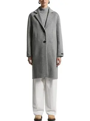 Peserico Notch Lapel Coat - Silver