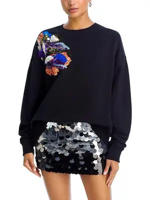 Essentiel Antwerp Sequin Sweatshirt - Black