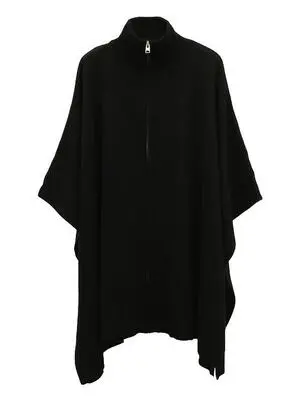 ALLSAINTS Zip-Up Poncho Black