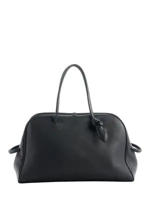 Jacquemus Le Turismo Leather Bowling Bag - Black