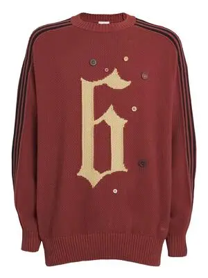 Adidas Originals X Song For The Mute Cotton Knit Sweater - Red