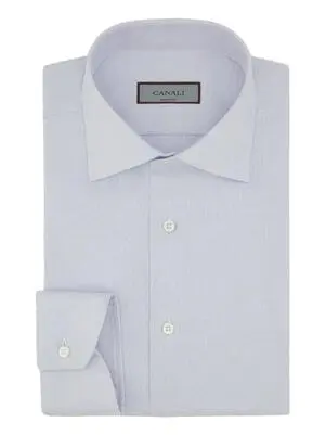 Canali Regular Fit Shirt In Light Blue Cotton Light Blue