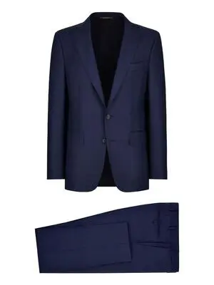 Canali Capri Wool Suit - Blue