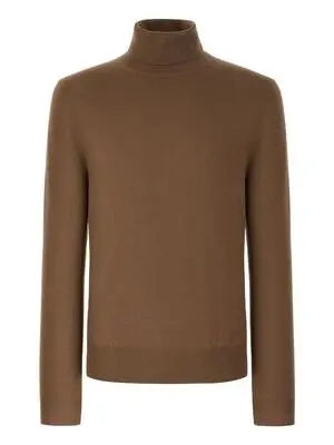 Canali Cashmere Turtleneck Brown