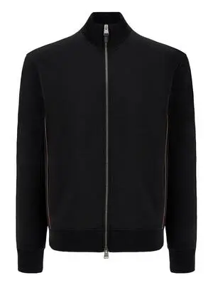 Canali Extra-fine Merino Wool Sweatshirt - Black