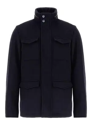 Herno Wool-cashmere Jacket - Blue