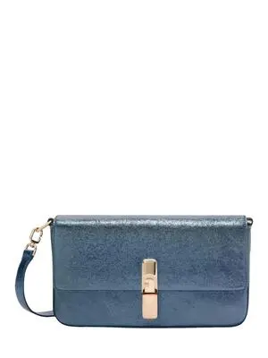 Furla Metallic-finish Crossbody Bag - Blue