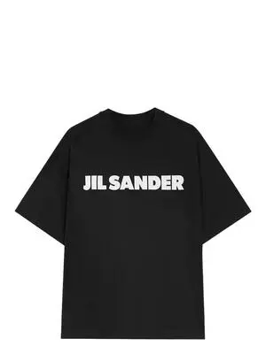 JIL SANDER Logo Printed T-shirt - Black