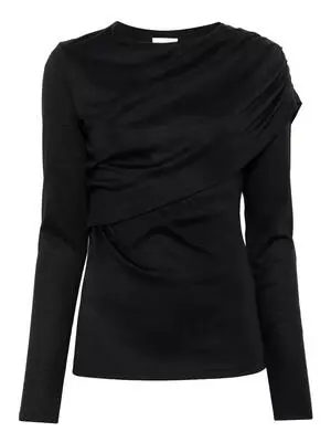 Isabel Marant Asna Long-sleeve Top - Black