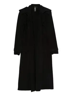 Norma Kamali Belted Coat - Black