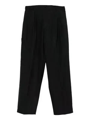 LES HOMMES Logo-plaque Trousers - Black