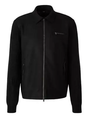 Herno Zip Cashmere Cardigan - Black