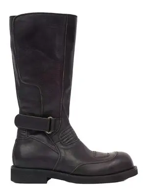MAISON MARGIELA Leather Knee-high Boots - Black