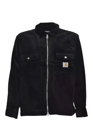 Carhartt Work In Progress Reynold Corduroy Zip-fastening Shirt - Black