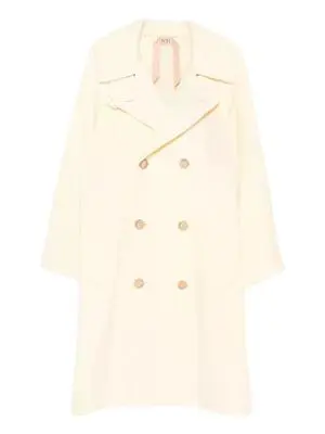 N°21 Double-breasted Coat - Neutrals