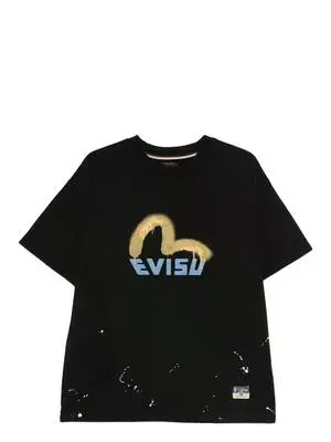 EVISU Printed T-shirt - Black