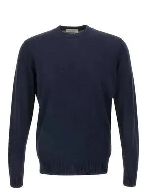 FILIPPO DE LAURENTIIS Ribbed Crew-neck Sweater - Blue