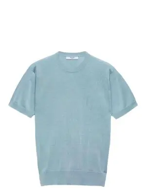 Prada Crew-neck Cotton Sweater - Blue