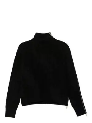 SEMICOUTURE Knitwear With Zip Detail - Black