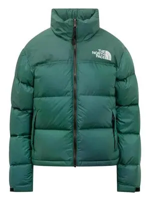 The North Face Puffer Jacket With Logo Detail - Green