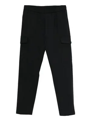 LES HOMMES Logo-plaque Trousers - Black
