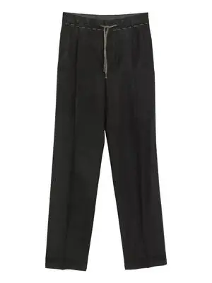 MAISON MARGIELA Drawstring-waist Trousers - Brown