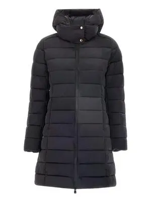 SAVE THE DUCK Padded Funnel-neck Coat - Black