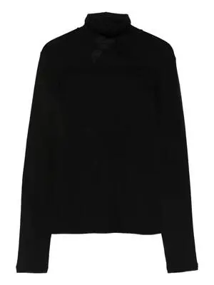 FORTE_FORTE Fine-knit Jumper - Black
