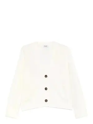 BASE V-neck Cardigan - White