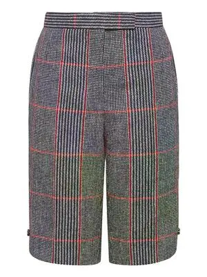 Thom Browne Hunting Oversized Tweed Bermuda Shorts - Grey