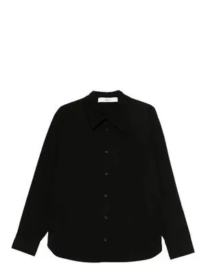 Séfr Point-collar Shirt - Black