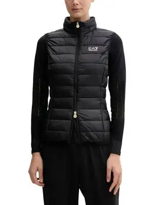Emporio Armani Padded Zip Gilet - Black