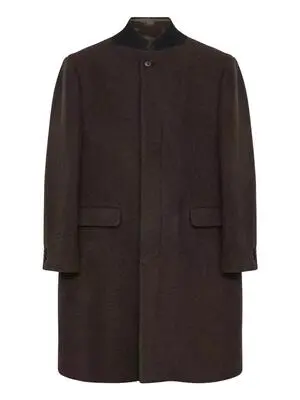 MAISON MARGIELA Wool Drop-shoulder Coat - Brown