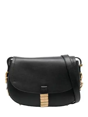 Pinko Leather Shoulder Bag - Black